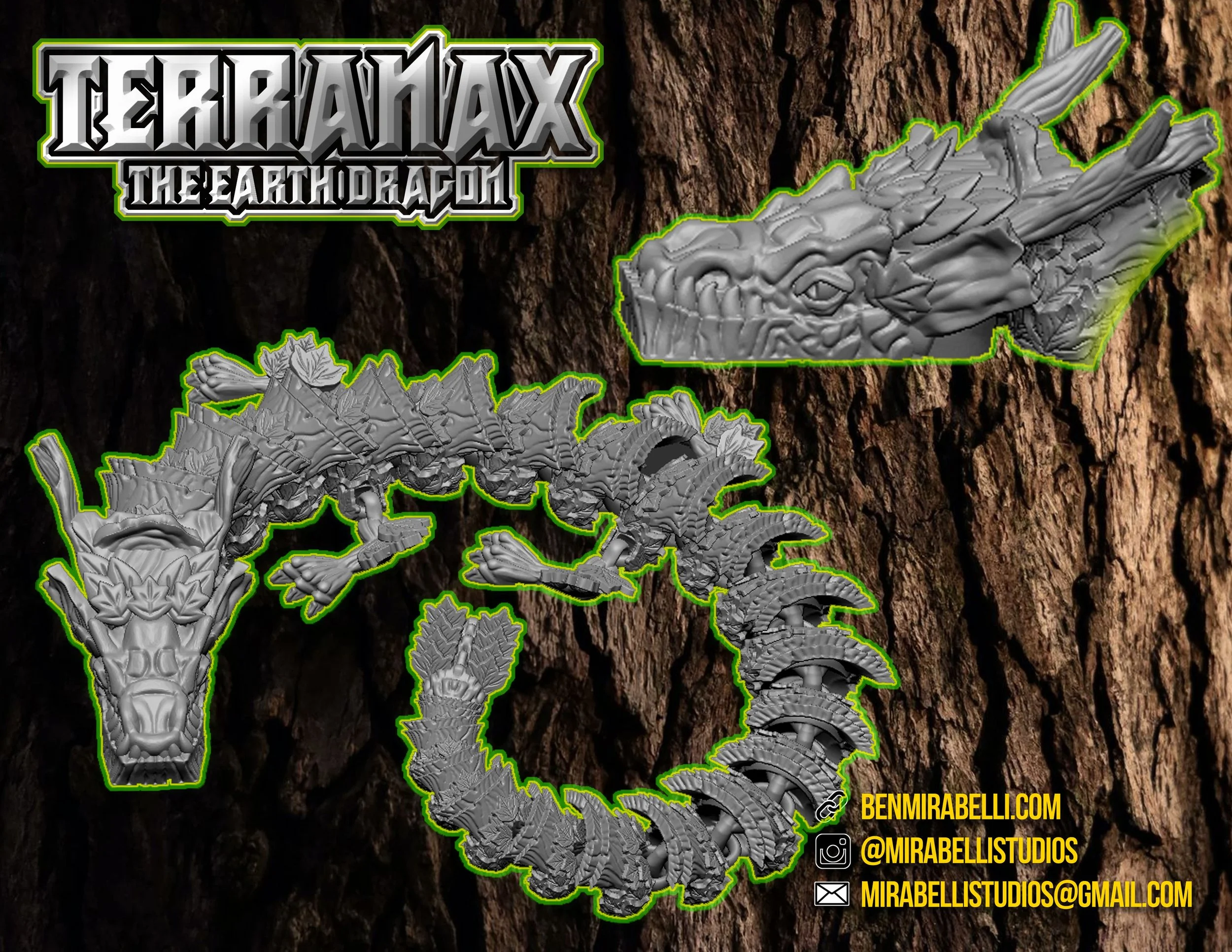 Articulated Dragon Models — Mirabelli Studios & Plastiforge