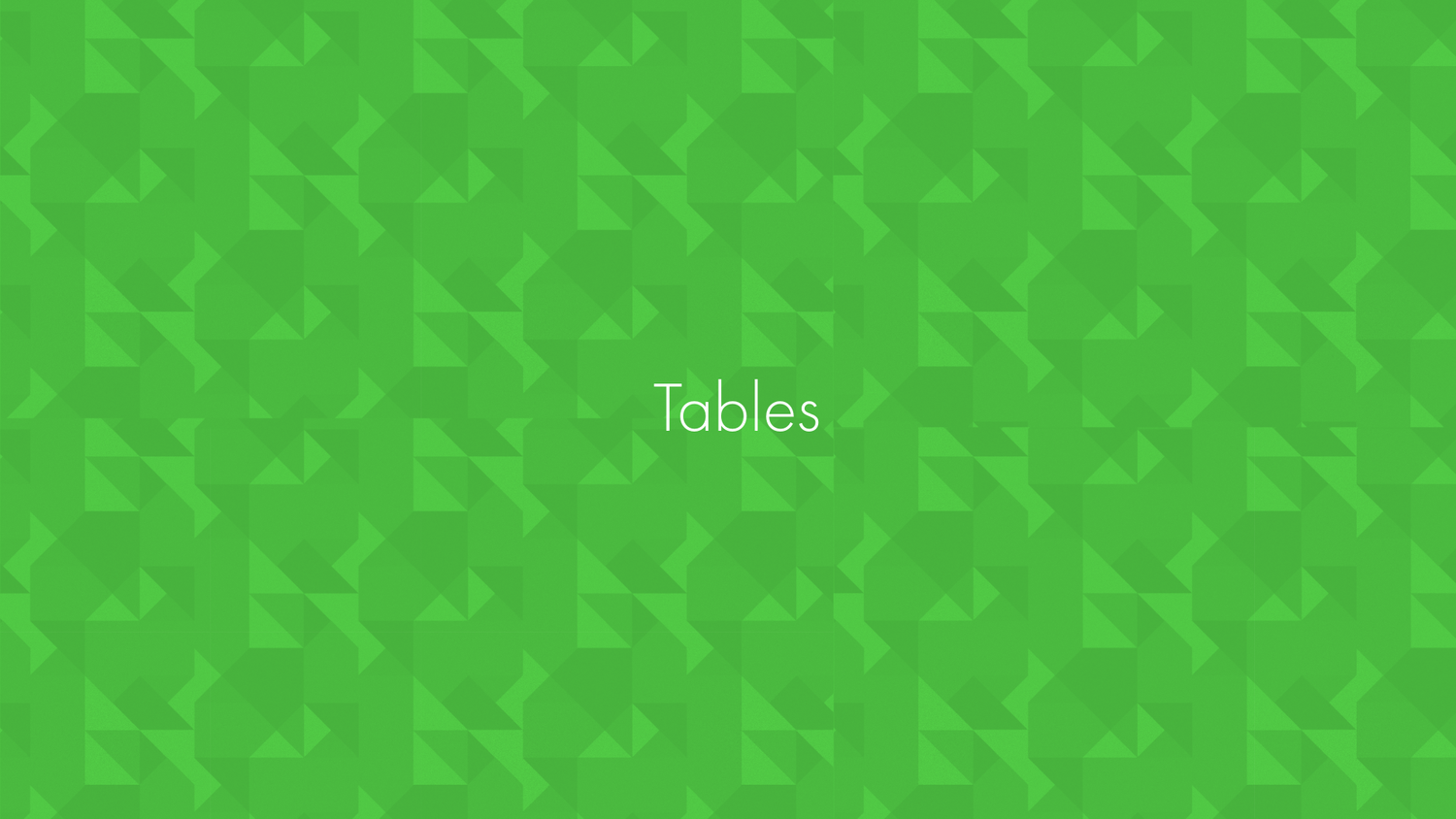 CEF Tables