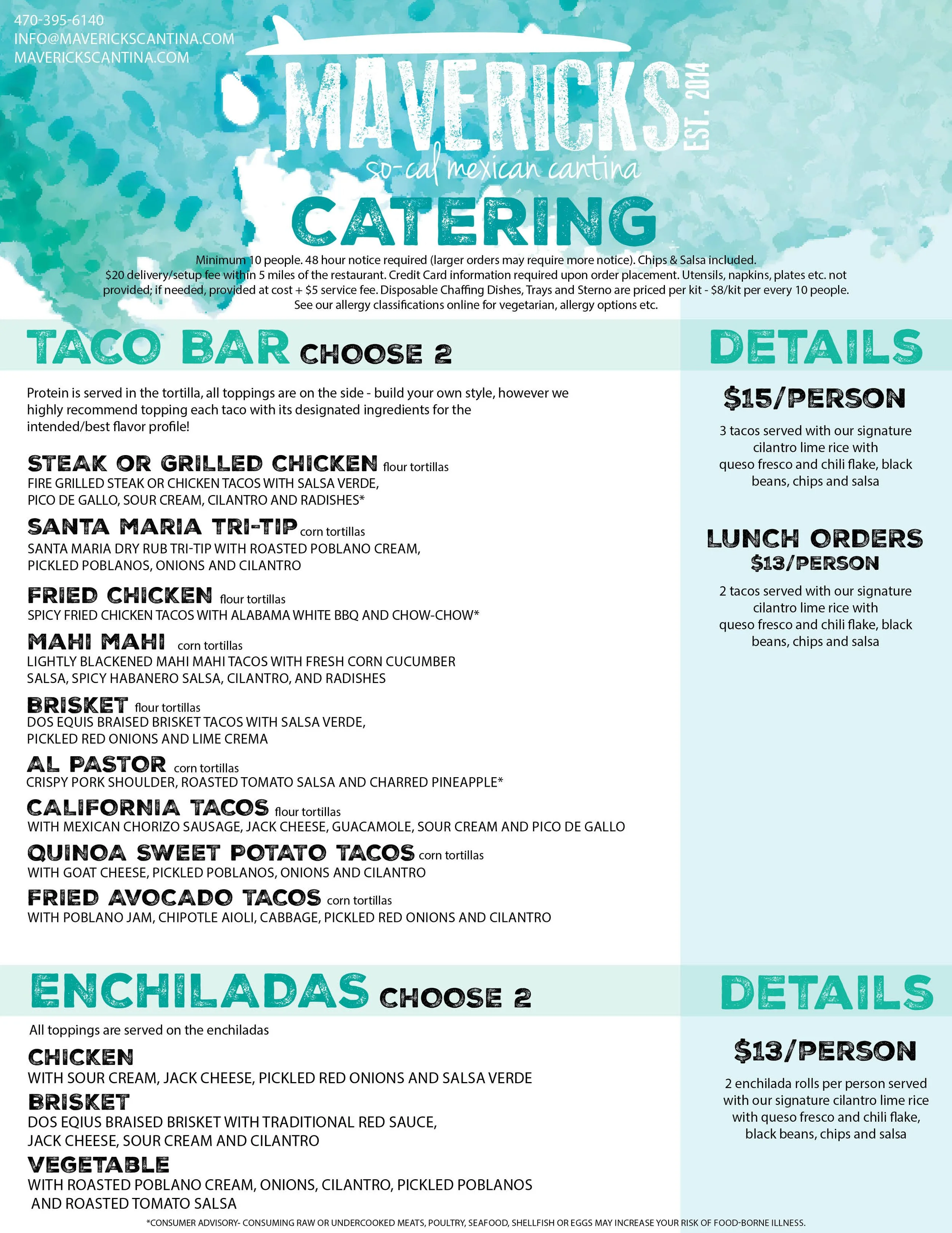 Catering — Maverick's Cantina