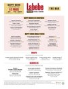 Bar Menu — Labebe Prime