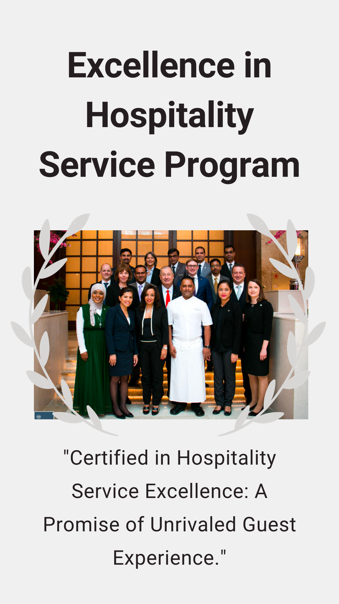 Excellence in Hospitality Service Program — Eclat Hospitality