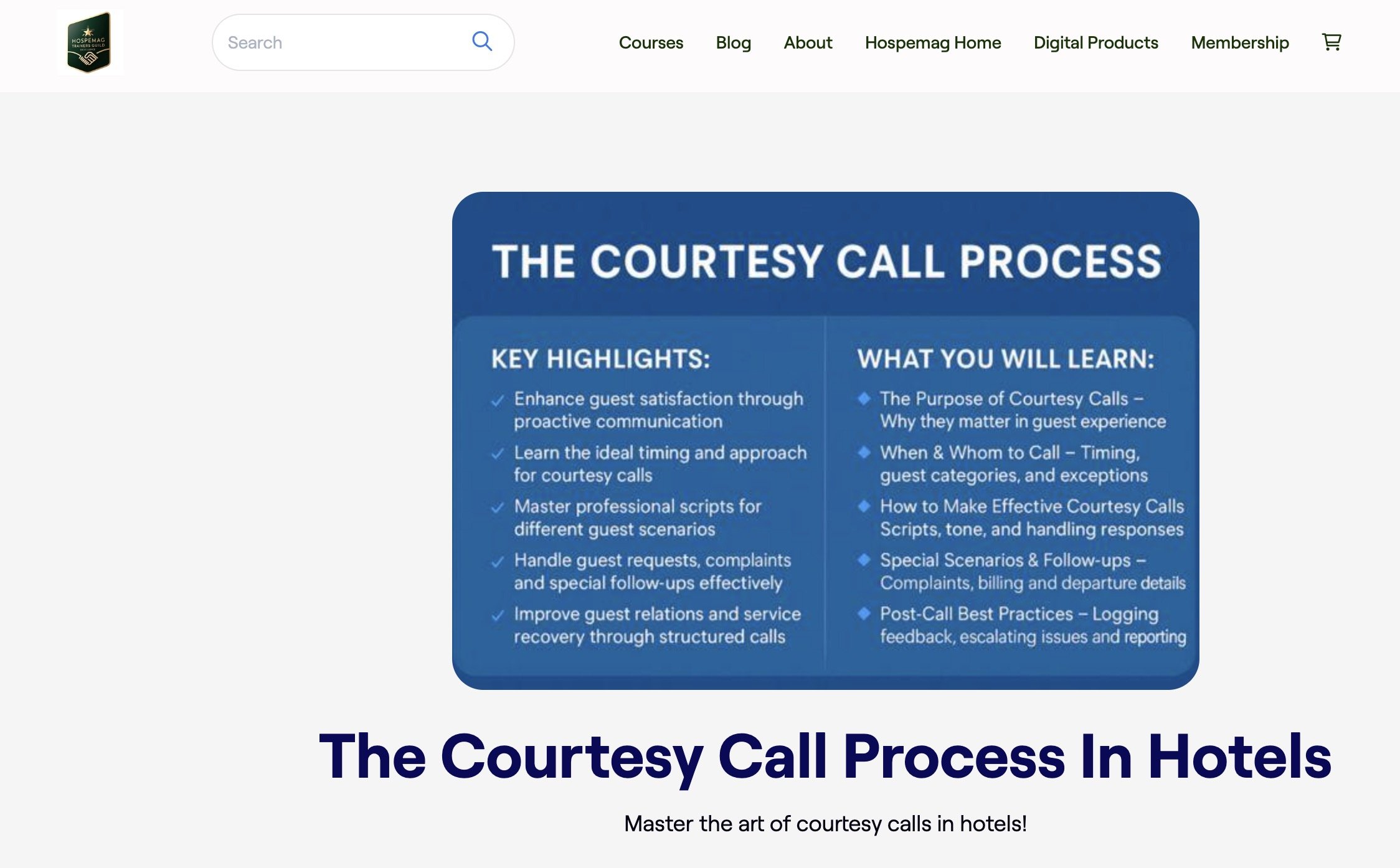 Courtesy Call Process - Free Download — Eclat Hospitality