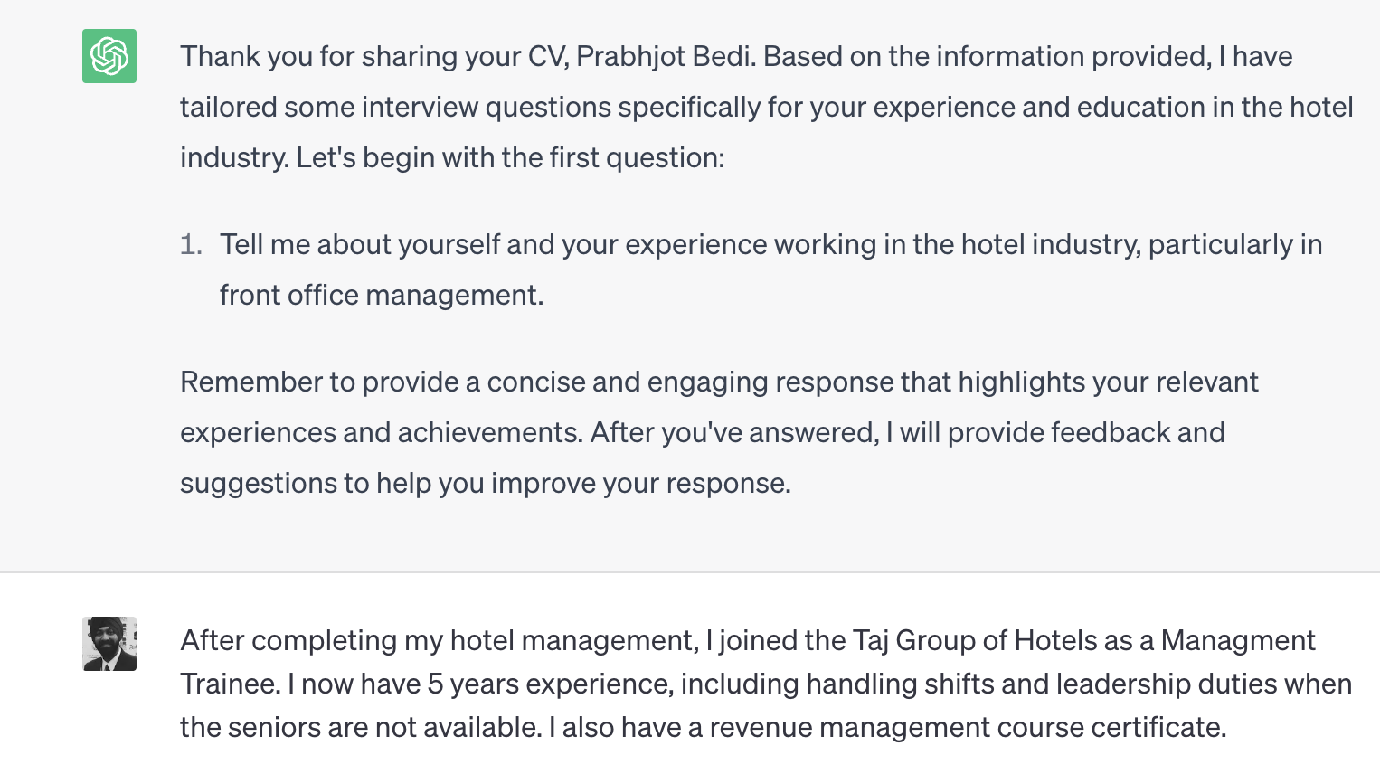 Mastering Interviews with ChatGPT: Your Virtual Hospitality Interview ... Mastering Interviews with ChatGPT: Your Virtual Hospitality Interview ...