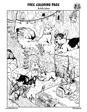 kelly coloring pages