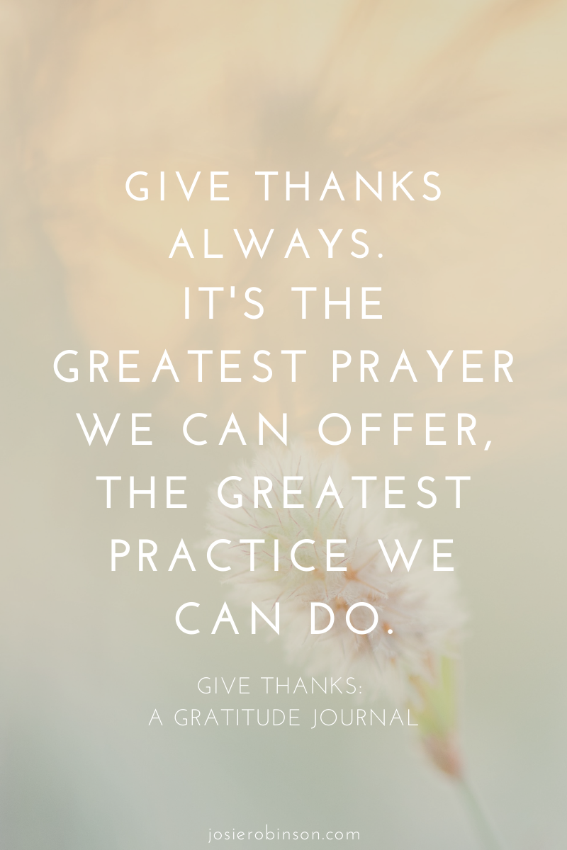 How to Start a Gratitude Journal (And Why They Work) — Josie Robinson