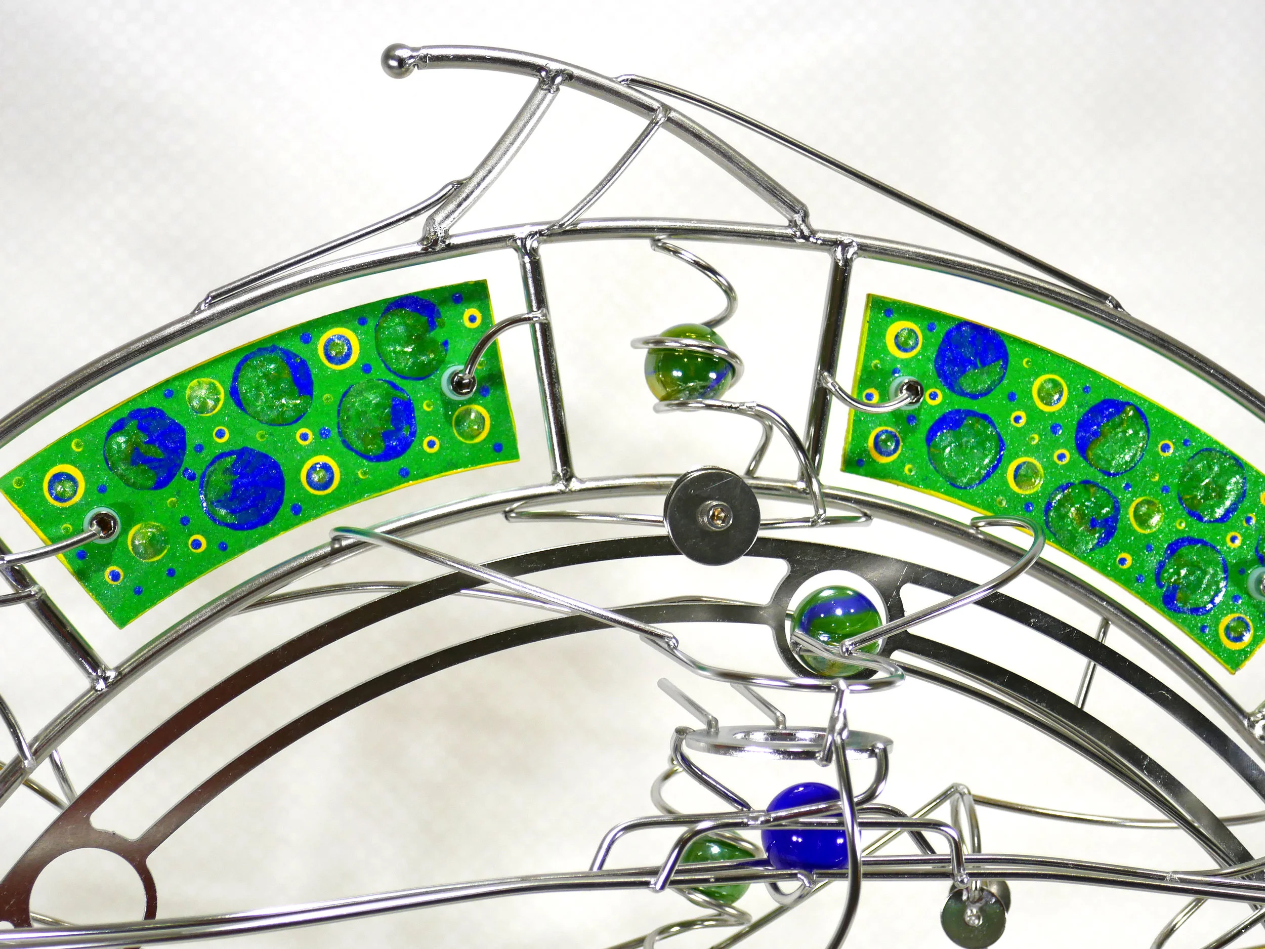 RBS 071 "Planet Nine" Rolling Ball Sculpture - Kinetic Marble Run ...