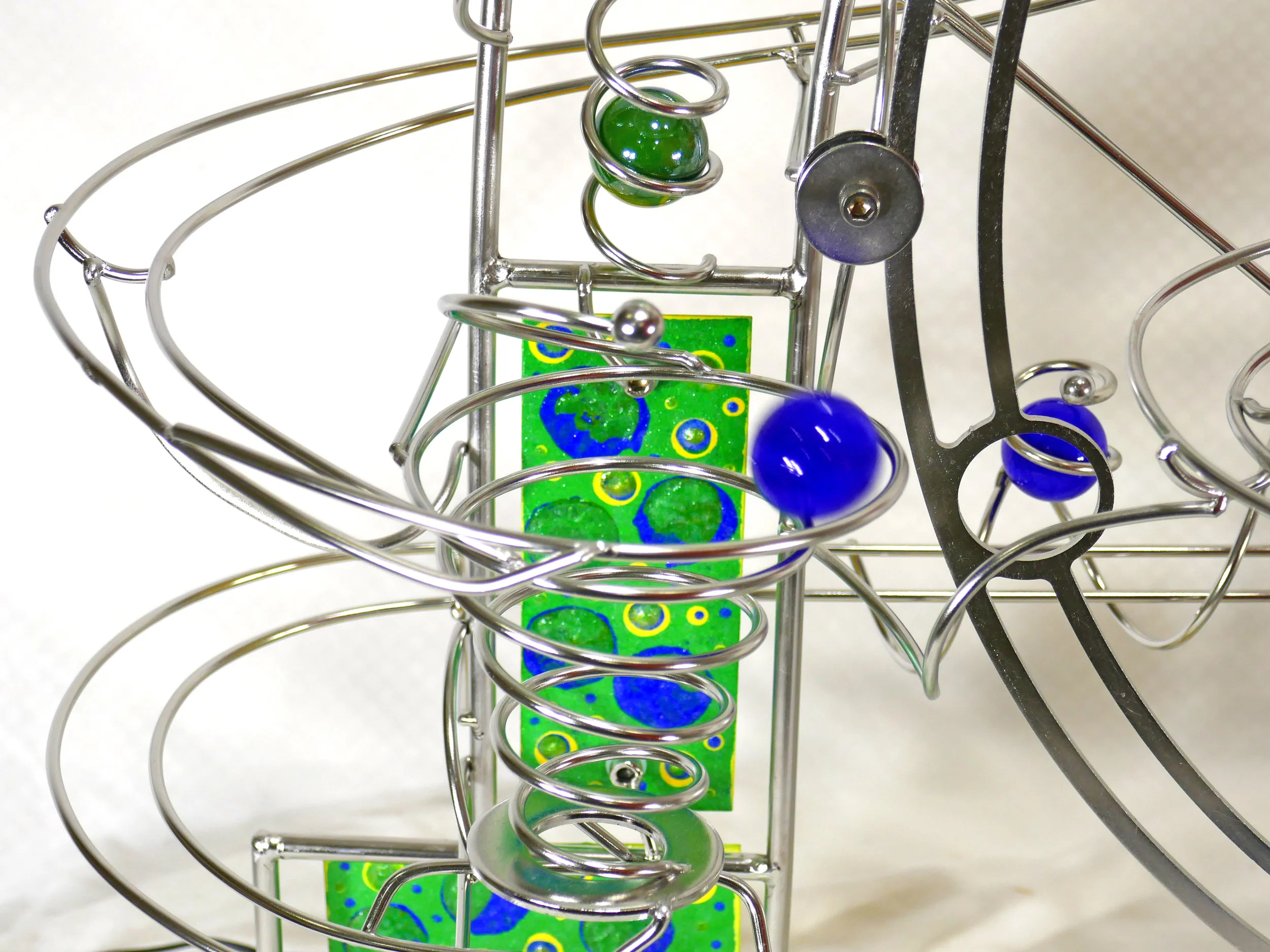 RBS 071 "Planet Nine" Rolling Ball Sculpture - Kinetic Marble Run ...
