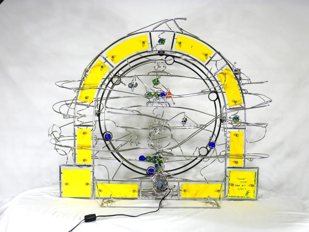 RBS 071 "Planet Nine" Rolling Ball Sculpture - Kinetic Marble Run ...