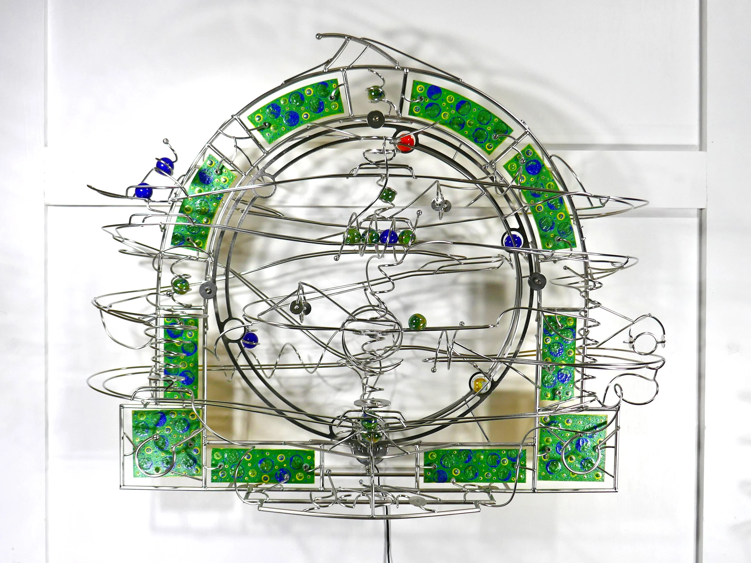 RBS 071 "Planet Nine" Rolling Ball Sculpture - Kinetic Marble Run ...