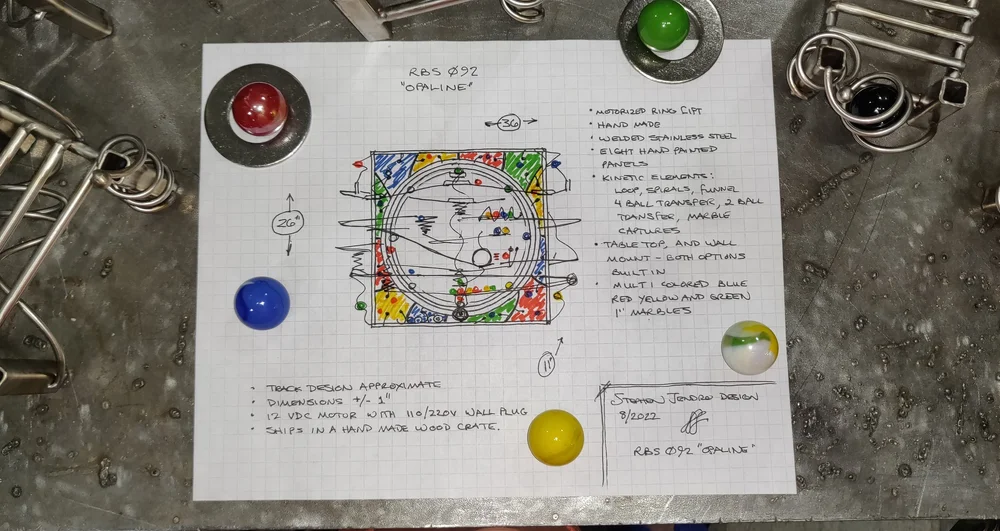 Design notes - Rolling Ball Sculpture - Kinetic Marble Machine ...