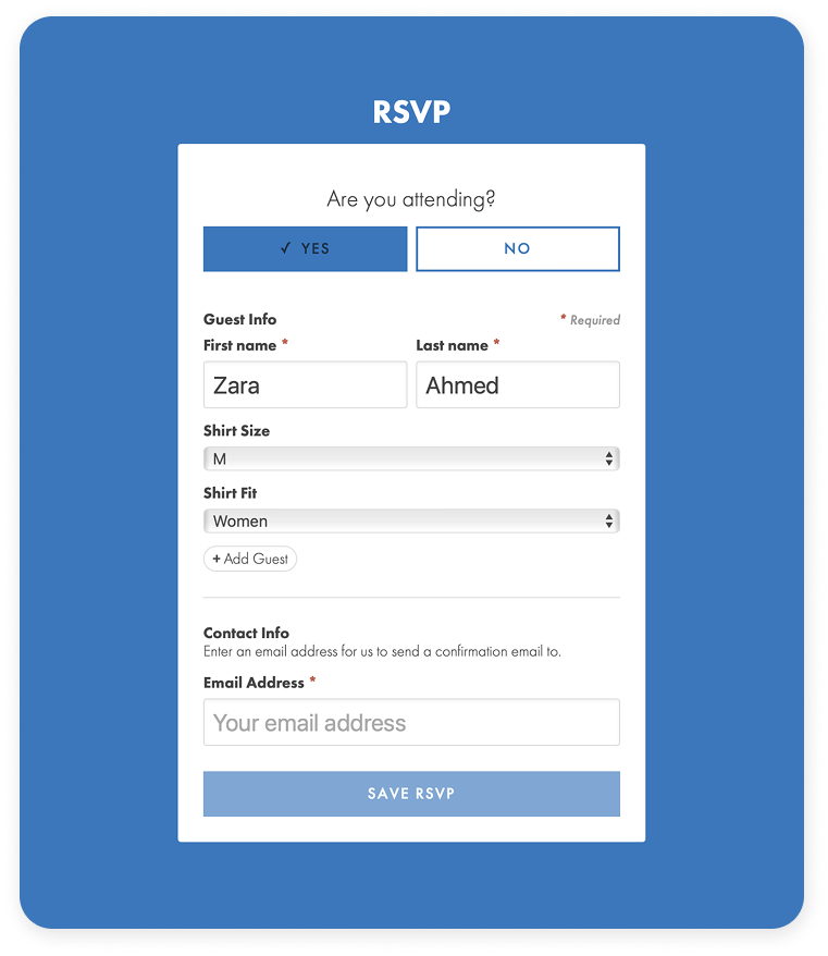 Event Planning Features for Invitations & RSVP Management | Blackbird ...