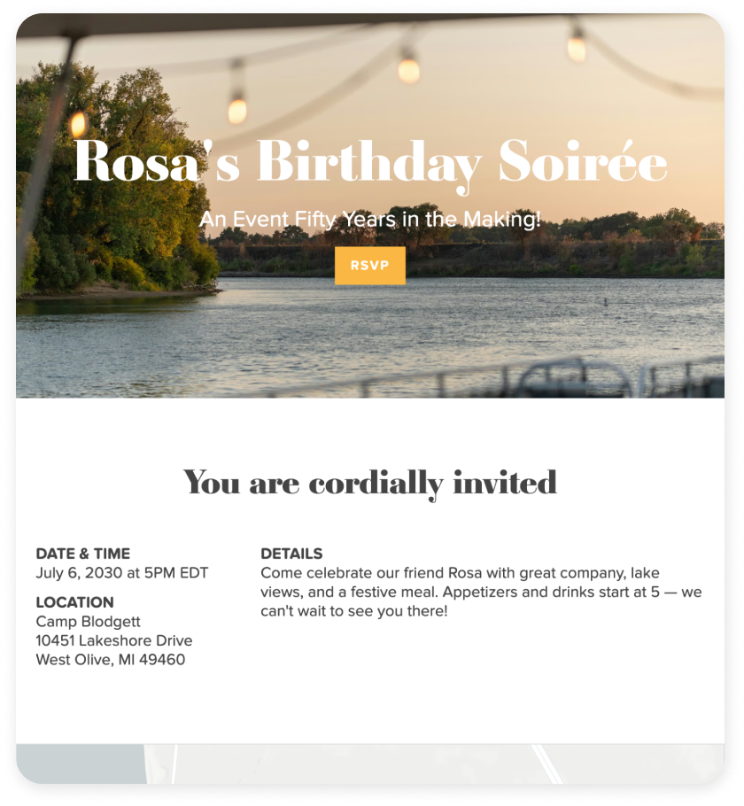 Create Invitations and Track RSVPs for Personal Events | Blackbird RSVP ...