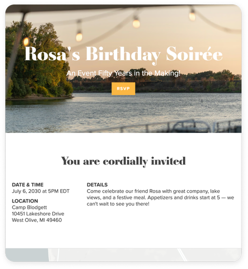 Create Invitations and Track RSVPs for Personal Events | Blackbird RSVP ...