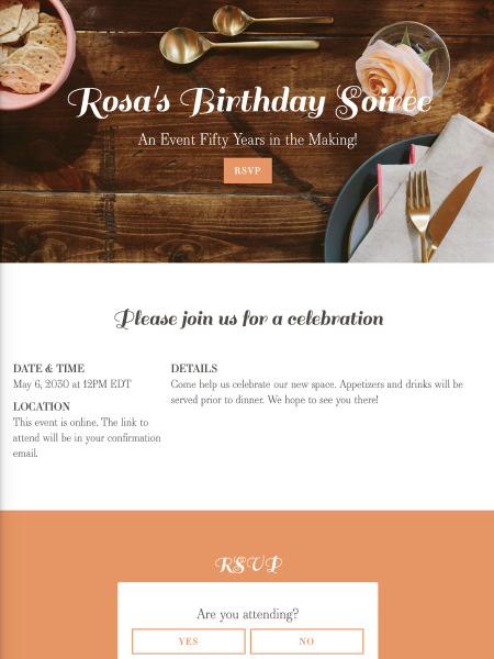 Create Invitations and Track RSVPs for Personal Events | Blackbird RSVP ...