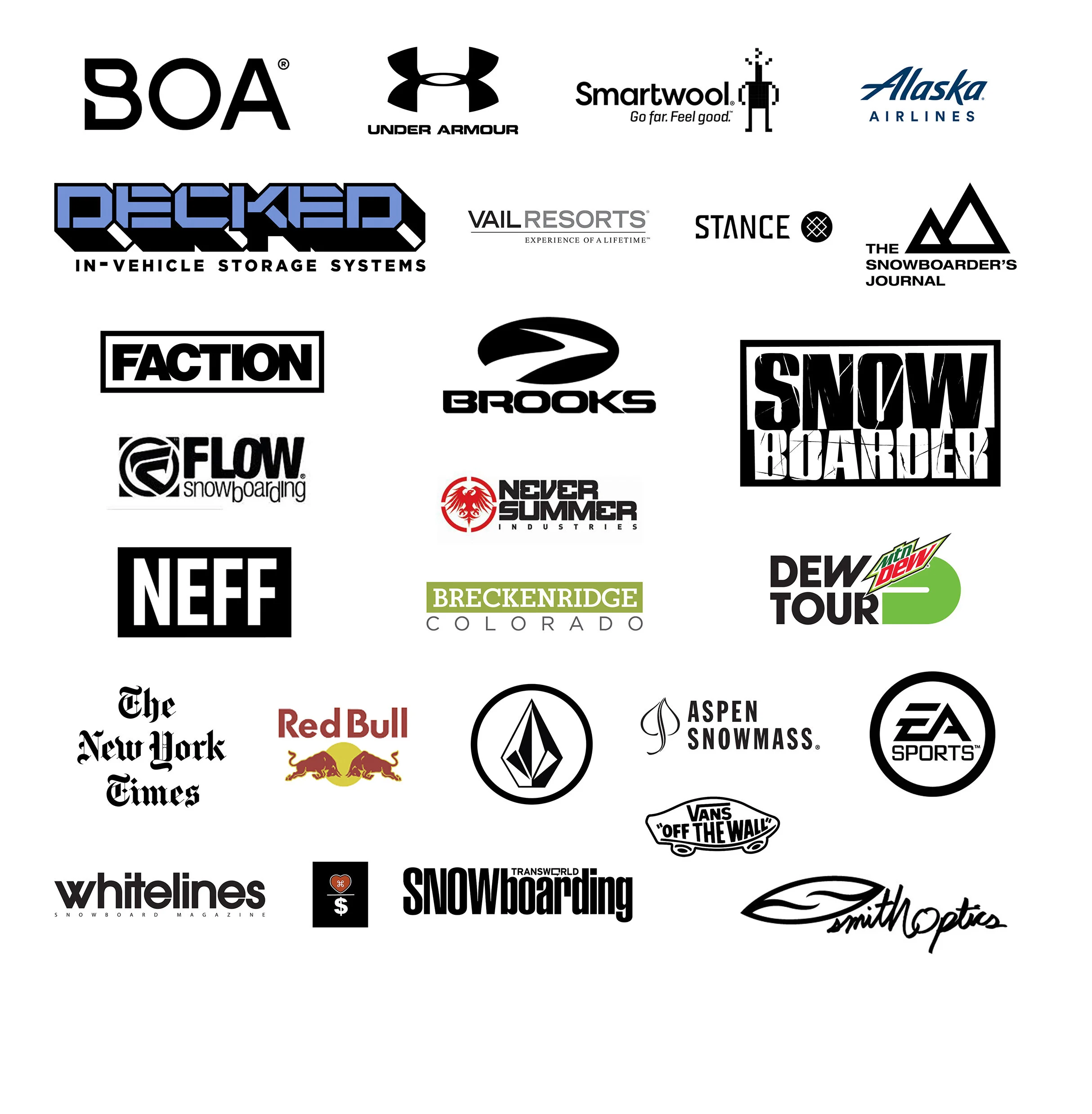 Snowboarding Brands Logos