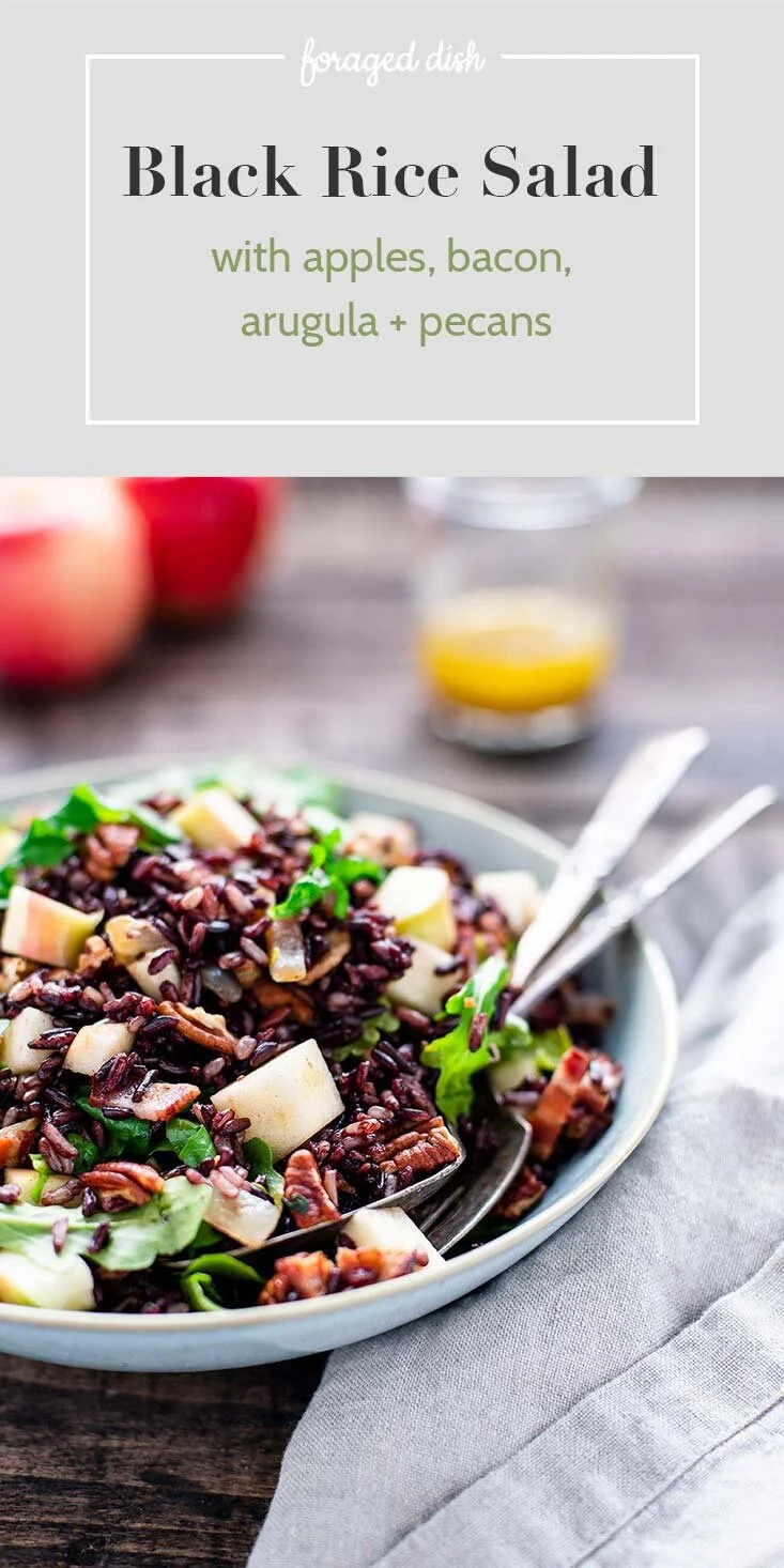 Fall Black Rice Salad — Foraged Dish