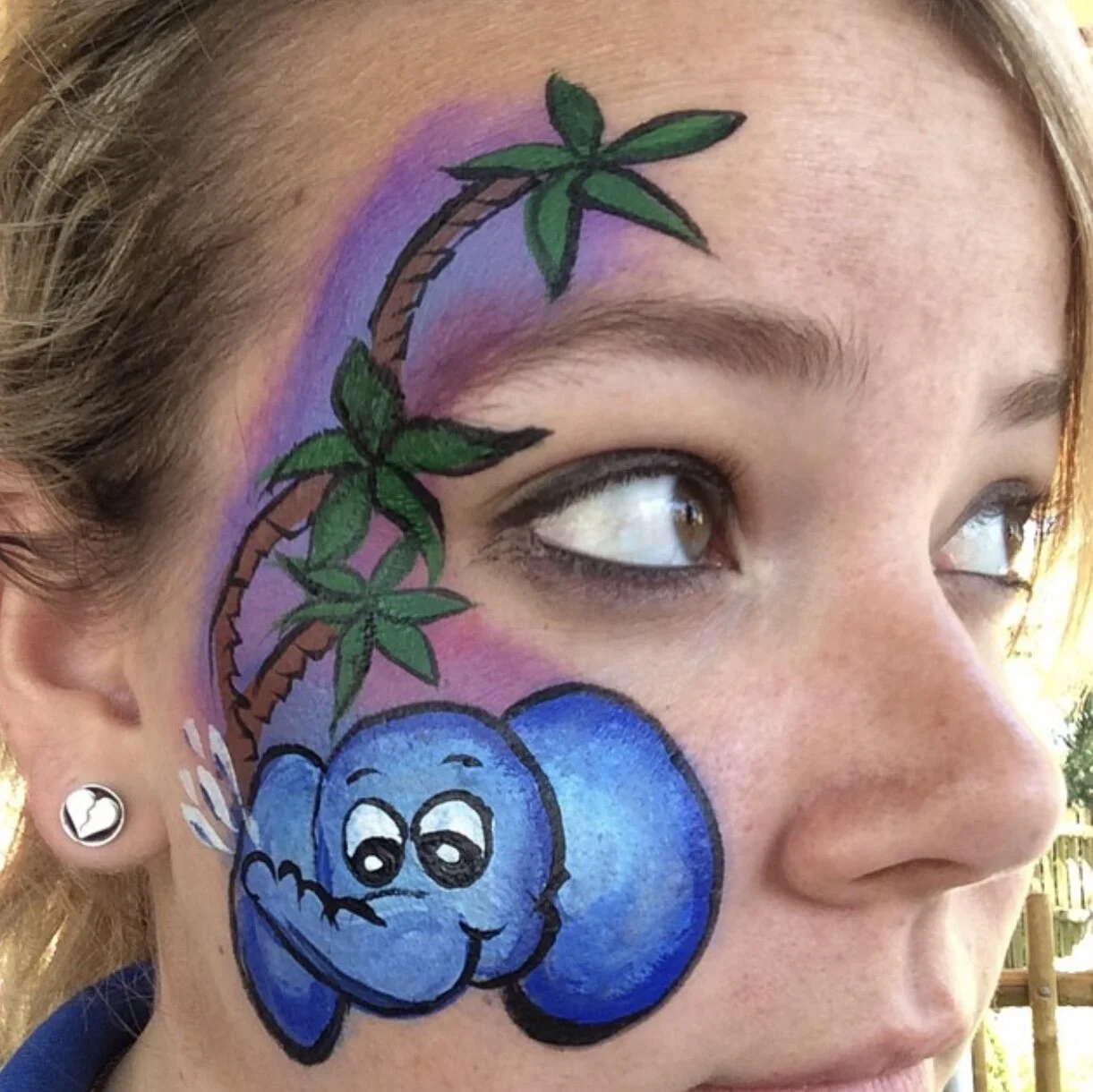 Elephant Face Painting