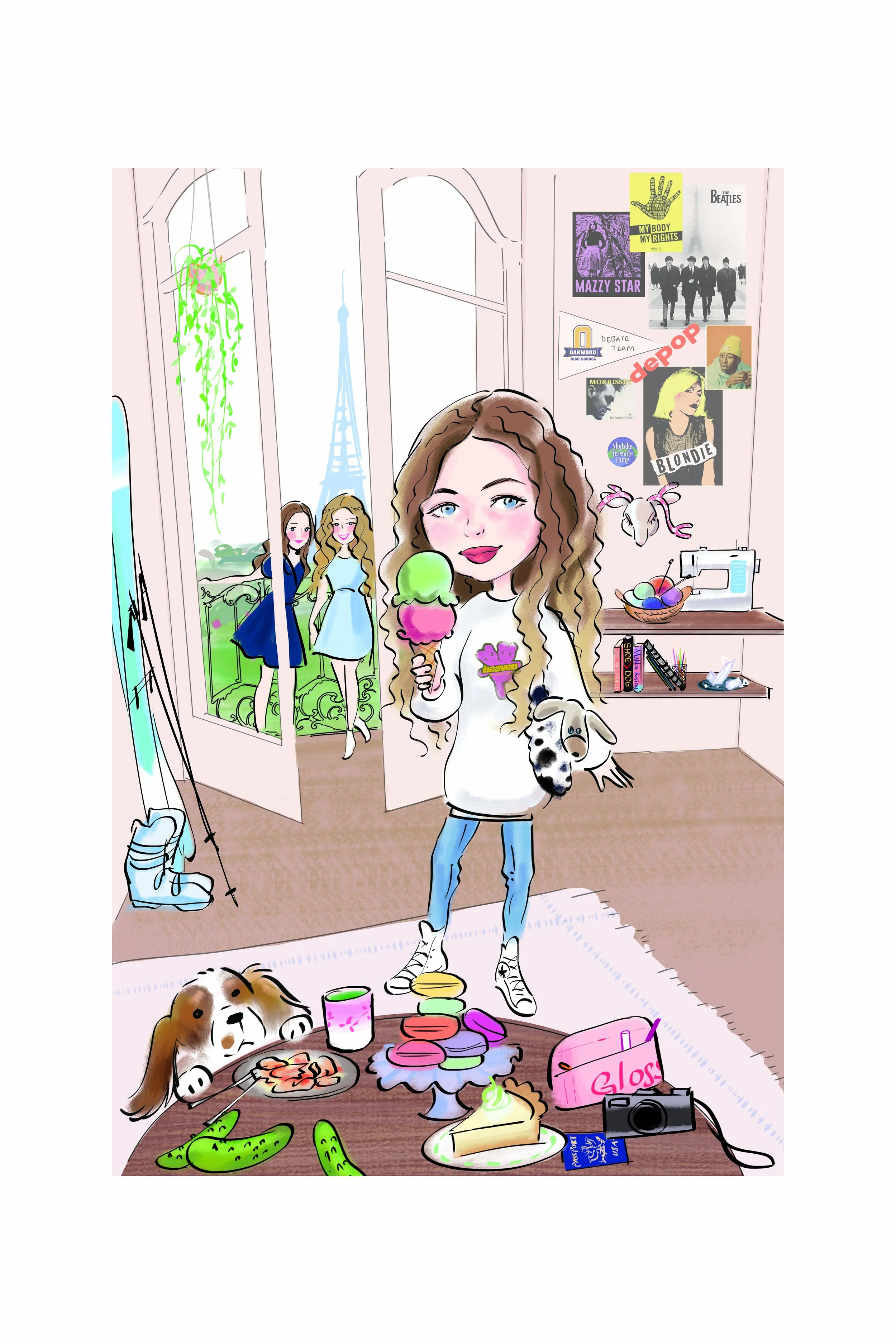 Sign In Caricature Board — Vita Perfetta