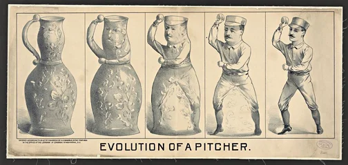 Evolution of A Pitcher 1889 Vintage Baseball Framed Wall Art — MUSEUM ...