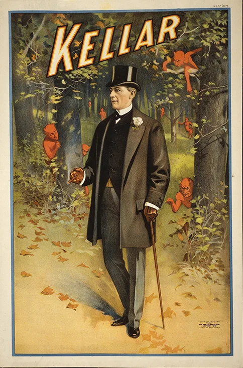 Kellar Devils in Trees Vintage Magic Posters — MUSEUM OUTLETS