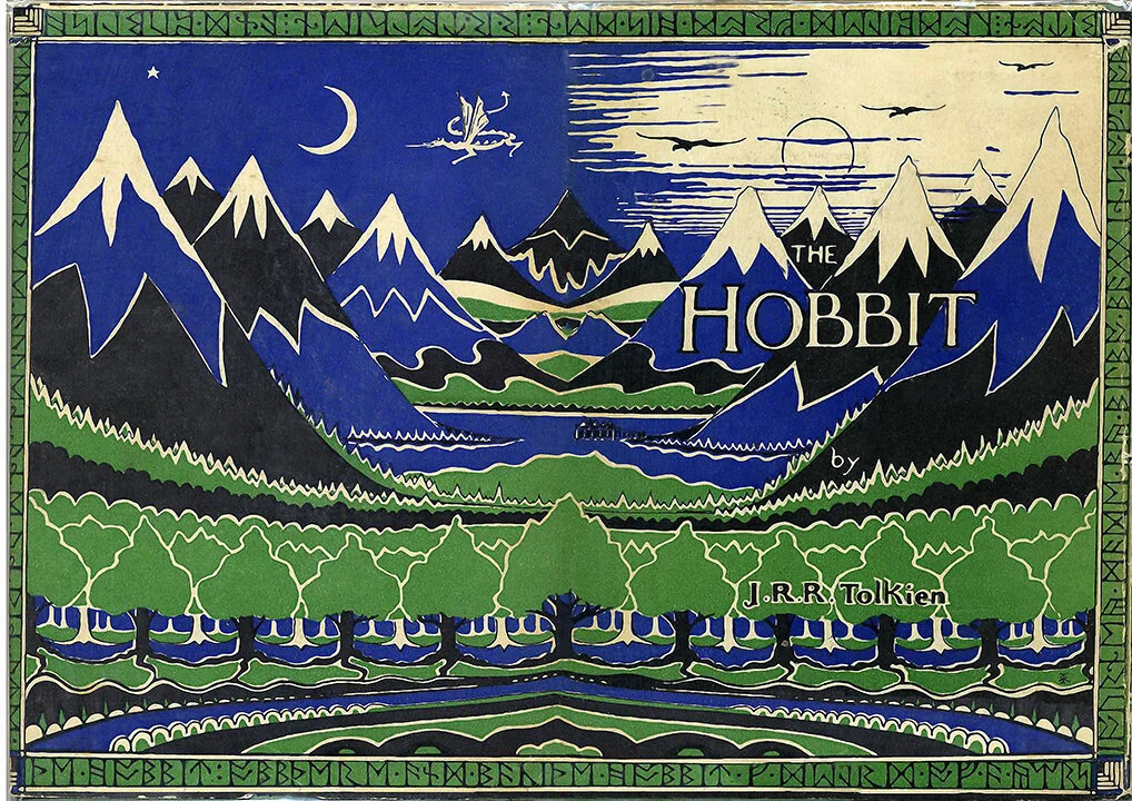 Tolkien Hobbit Book Cover Wall Art — MUSEUM OUTLETS