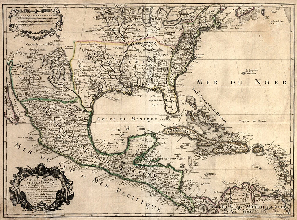 1712 Antique America Map — MUSEUM OUTLETS