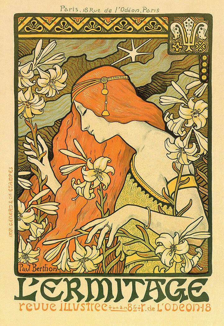 Mucha L'Hermitage Vintage French Poster — MUSEUM OUTLETS
