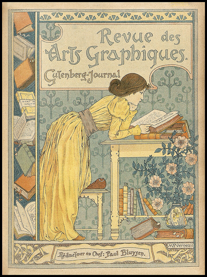 Gutenberg Journal Revue des Arts Graphiques Vintage French Poster ...