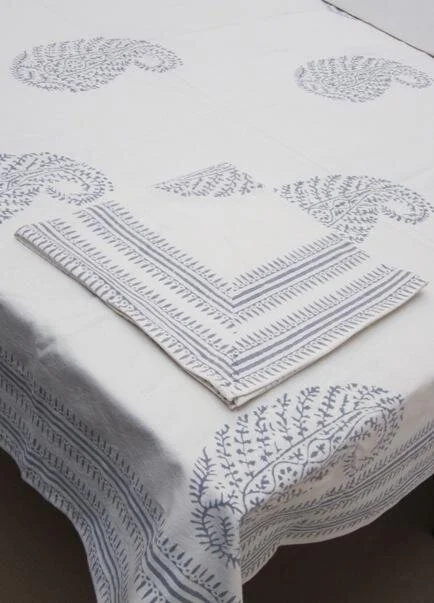 hand block print napkins and tablecloths — MUSEUM OUTLETS