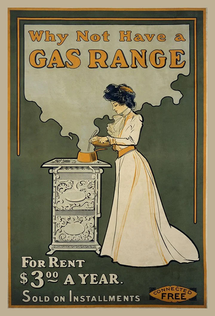 Gas Range Vintage Advertising Poster — MUSEUM OUTLETS