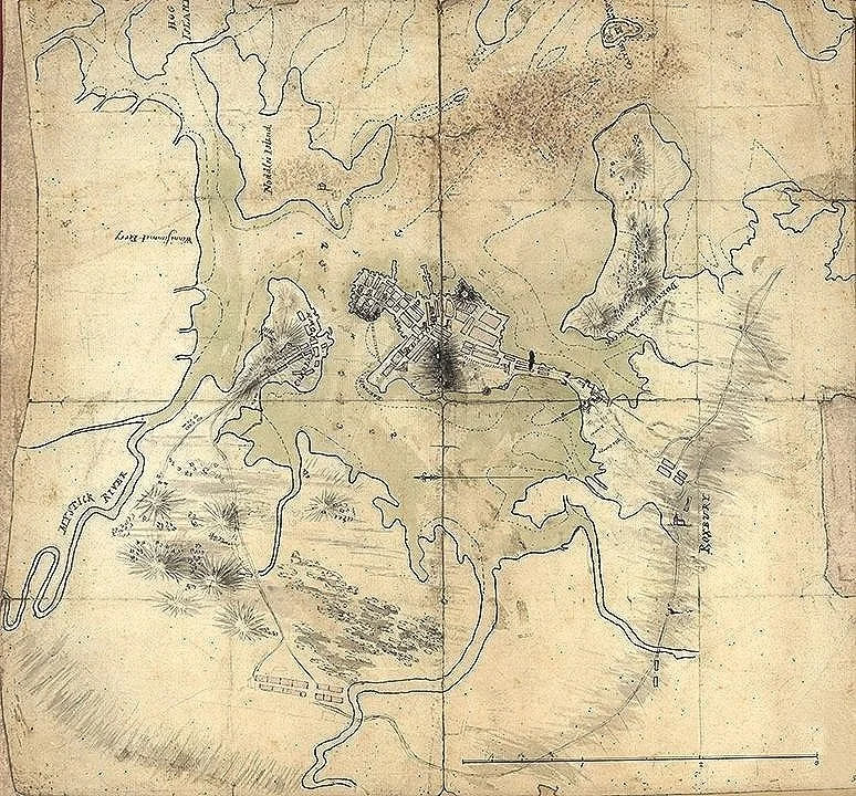 Antique Boston Map 1775 Wall Art — MUSEUM OUTLETS