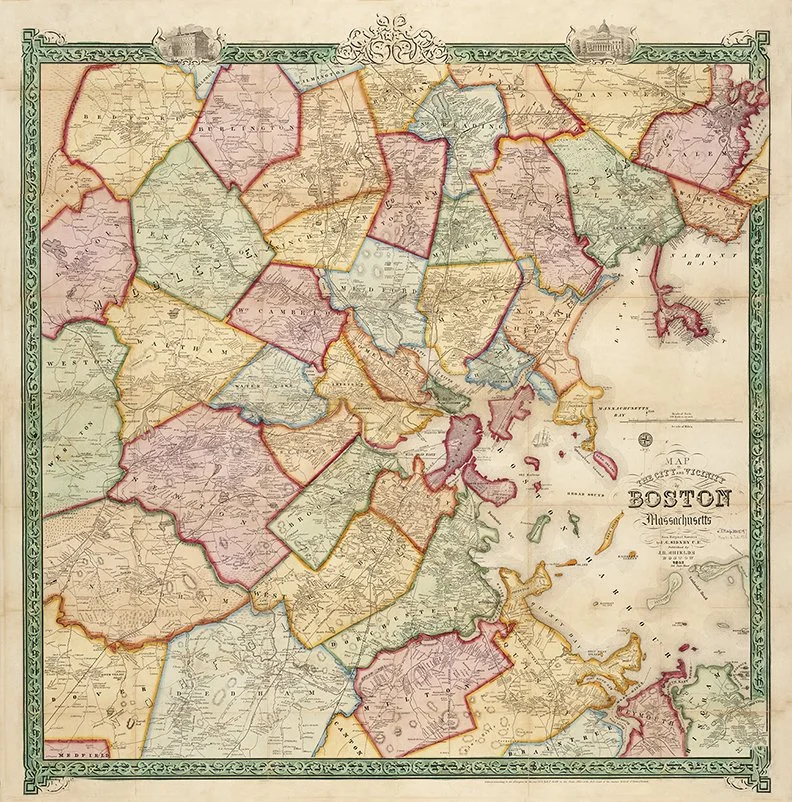 Boston Antique Maps — MUSEUM OUTLETS