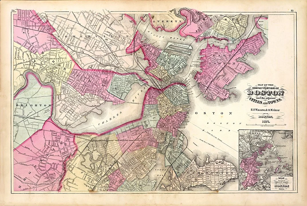 Boston Antique Maps — MUSEUM OUTLETS