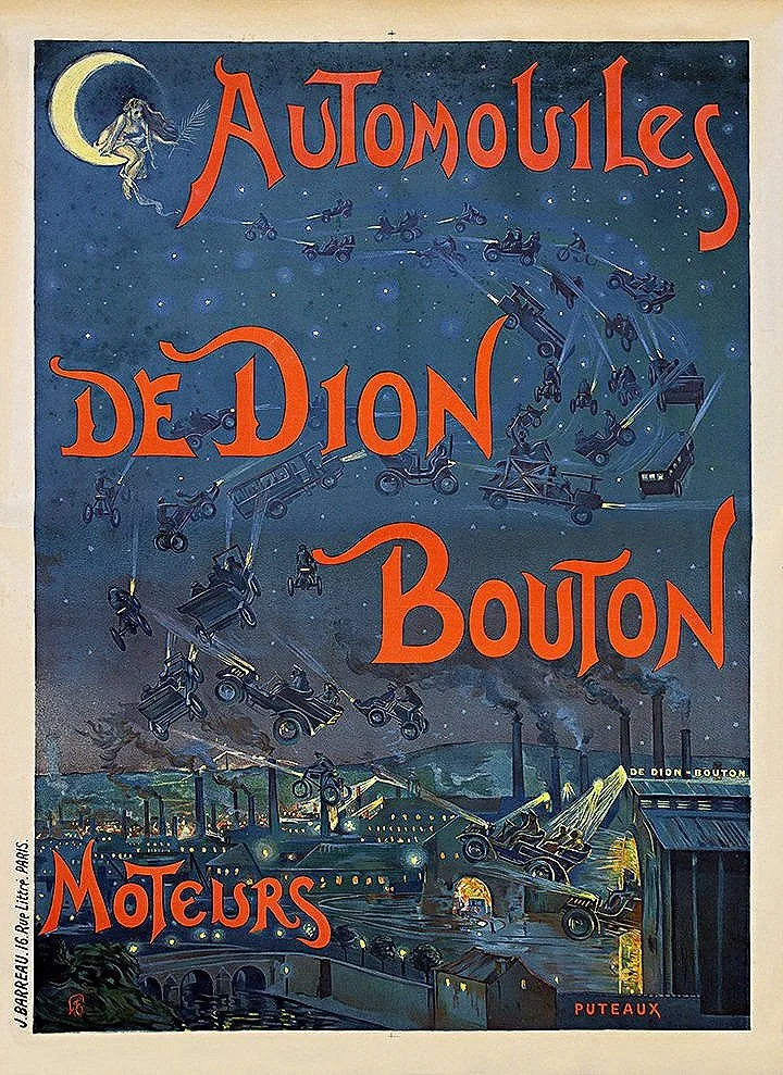 Automobiles de Dion Bouton Vintage Auto Poster — MUSEUM OUTLETS