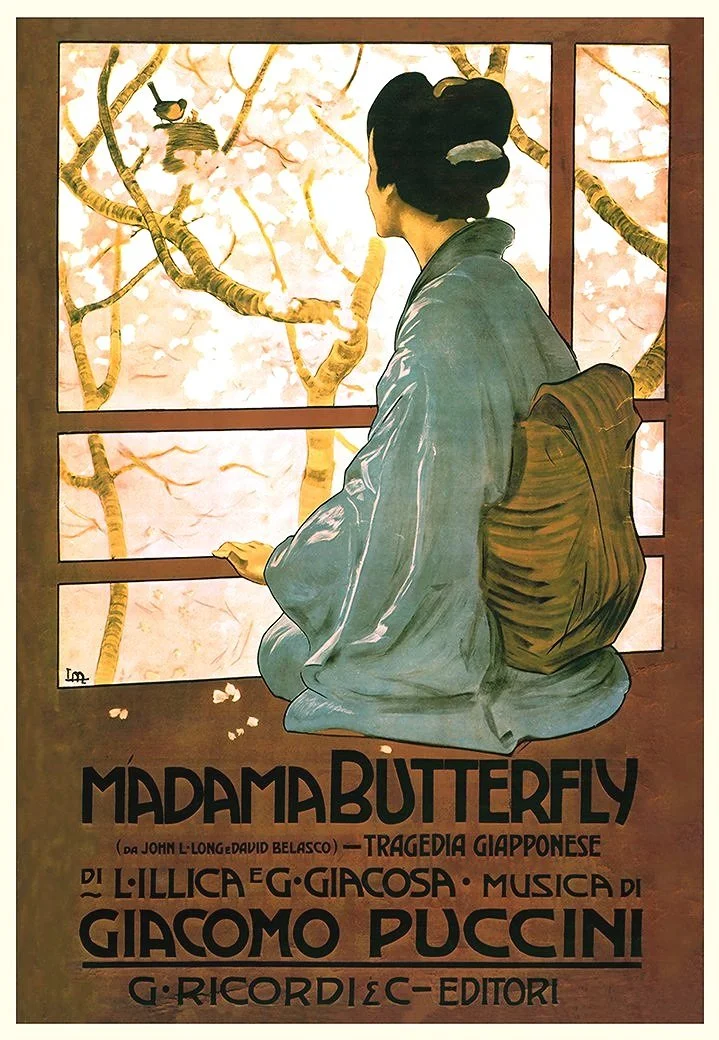 Puccini Madame Butterfly Vintage Opera Poster — MUSEUM OUTLETS