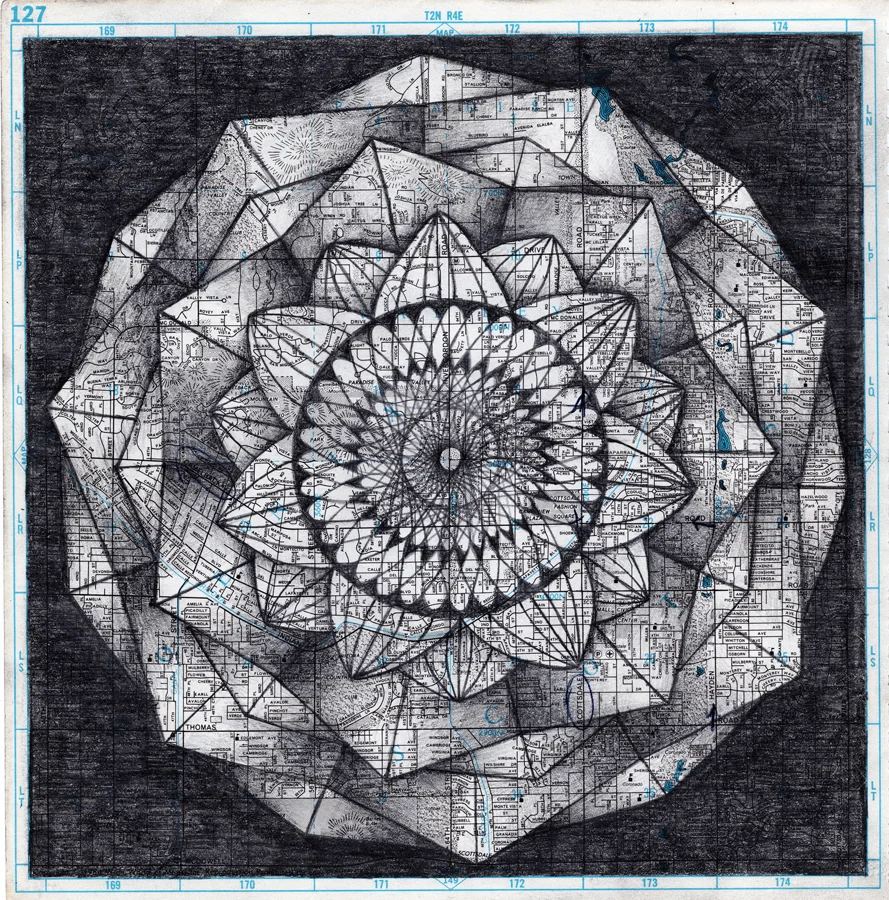 Radial Drawing Series — Kyllan Maney Fine Art / Wearable Art / Muralista