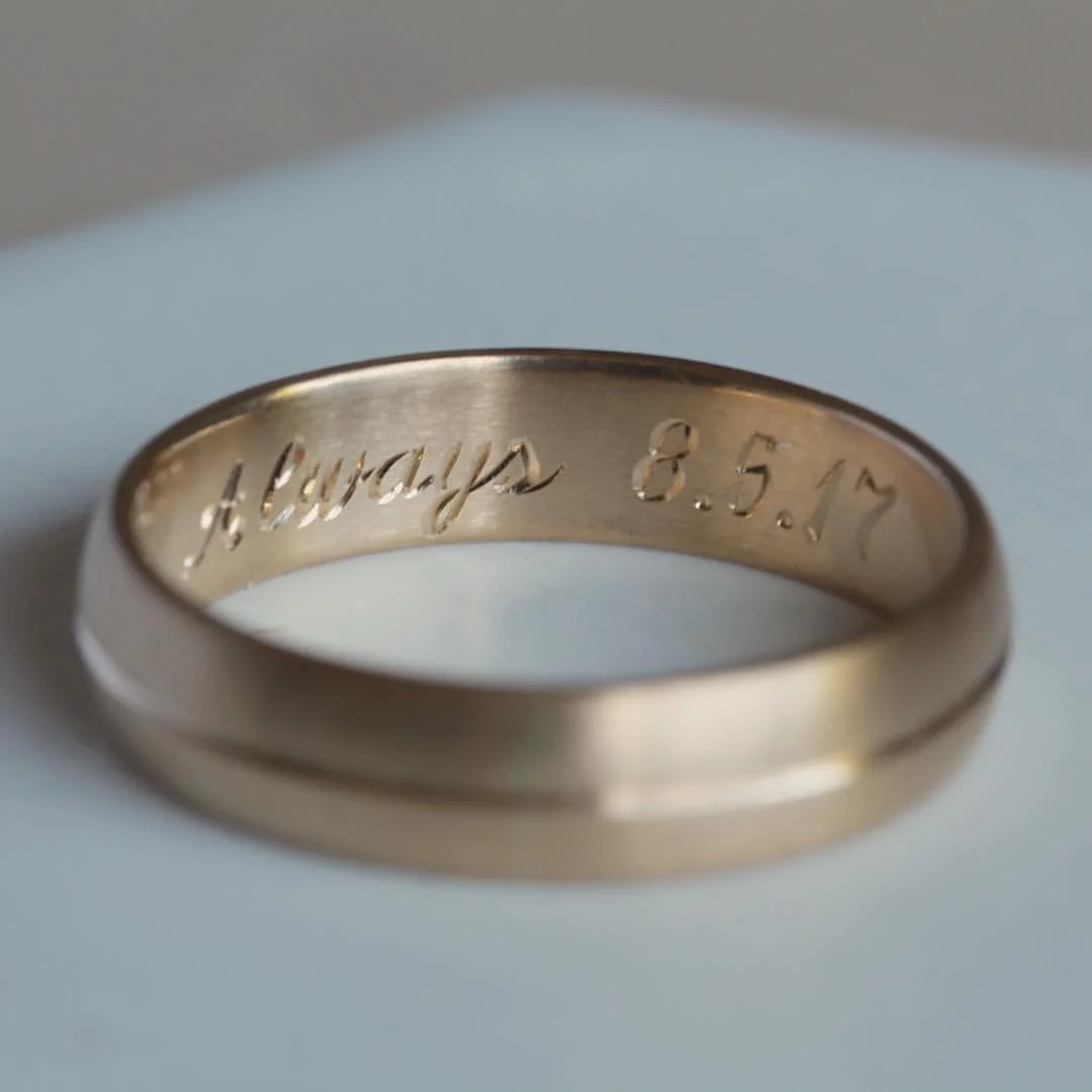 Custom Engraving — With These Rings