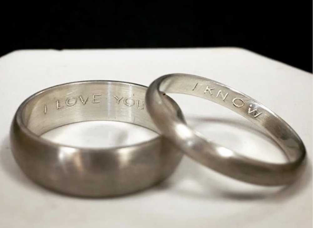 Custom Engraving — With These Rings