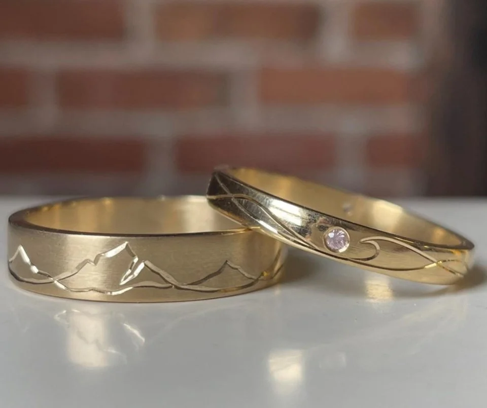 Custom Engraving — With These Rings