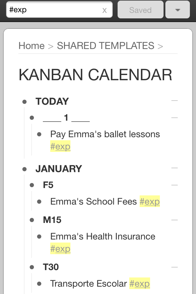 Workflowy calendar - fbpikol