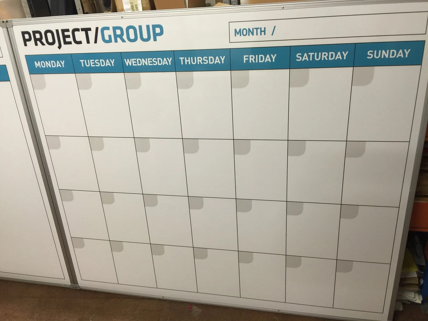 Perpetual Monthly Planner Whiteboard — Branded Whiteboards