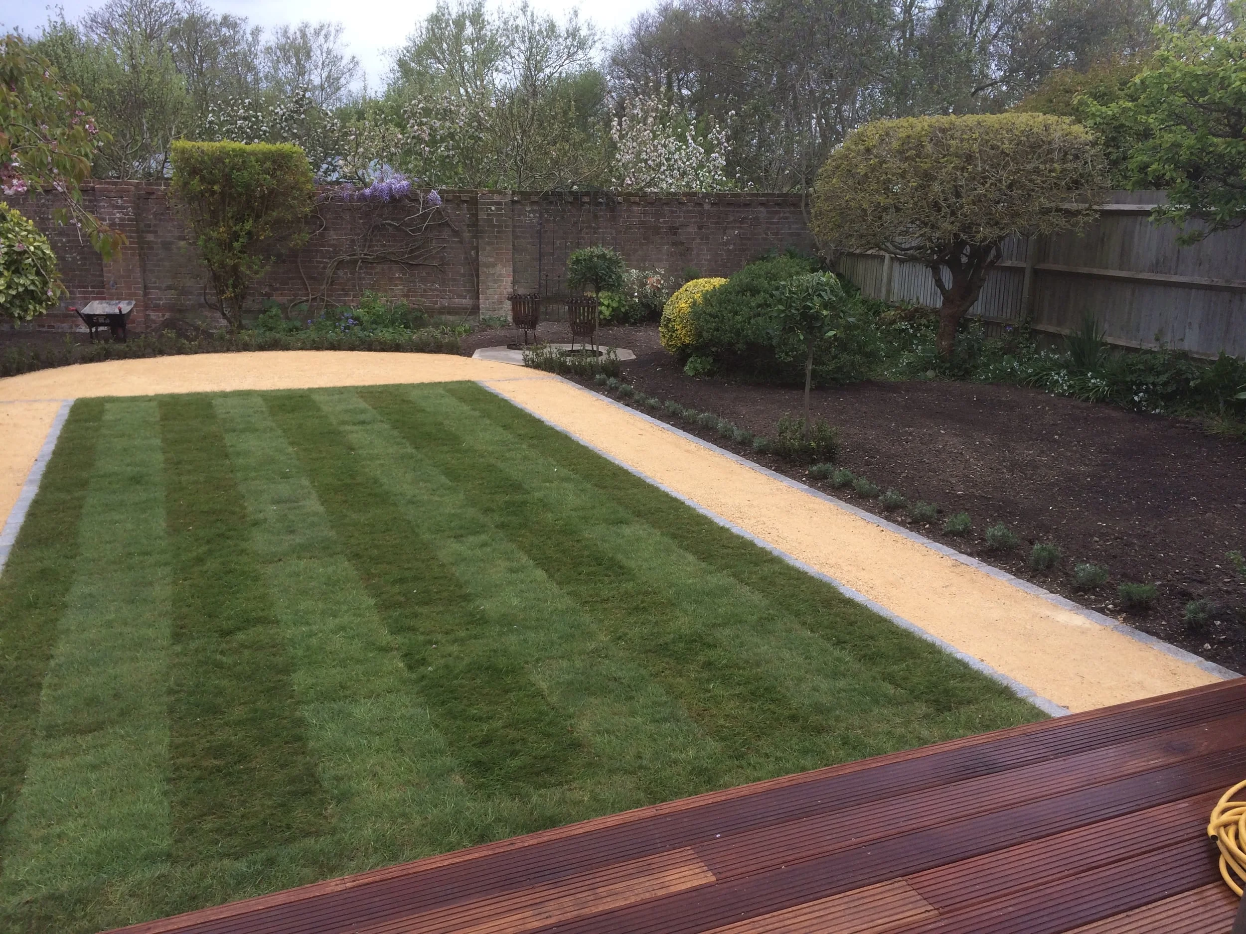 Garden Landscaping, Self Binding Gravel Path and Summerhouse — Just ...