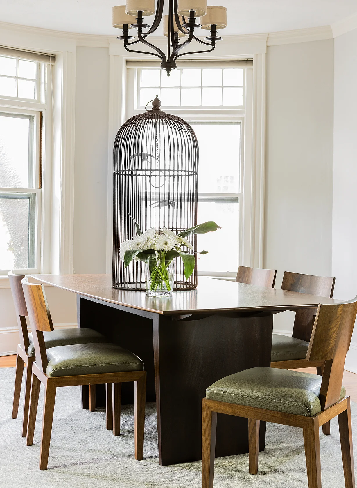 Custom Dining Table — Half Crown Design