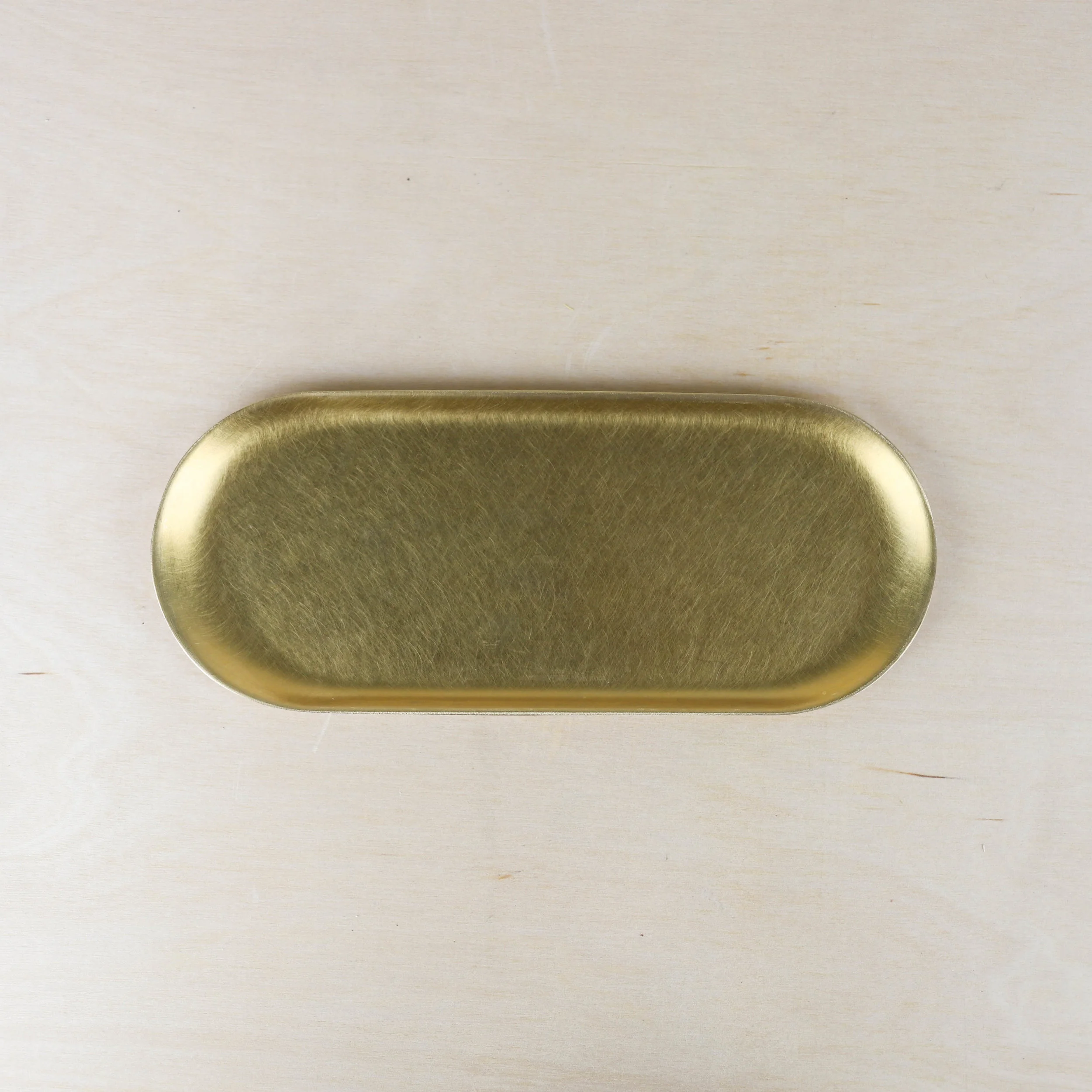 Long Brass Tray — counter-space