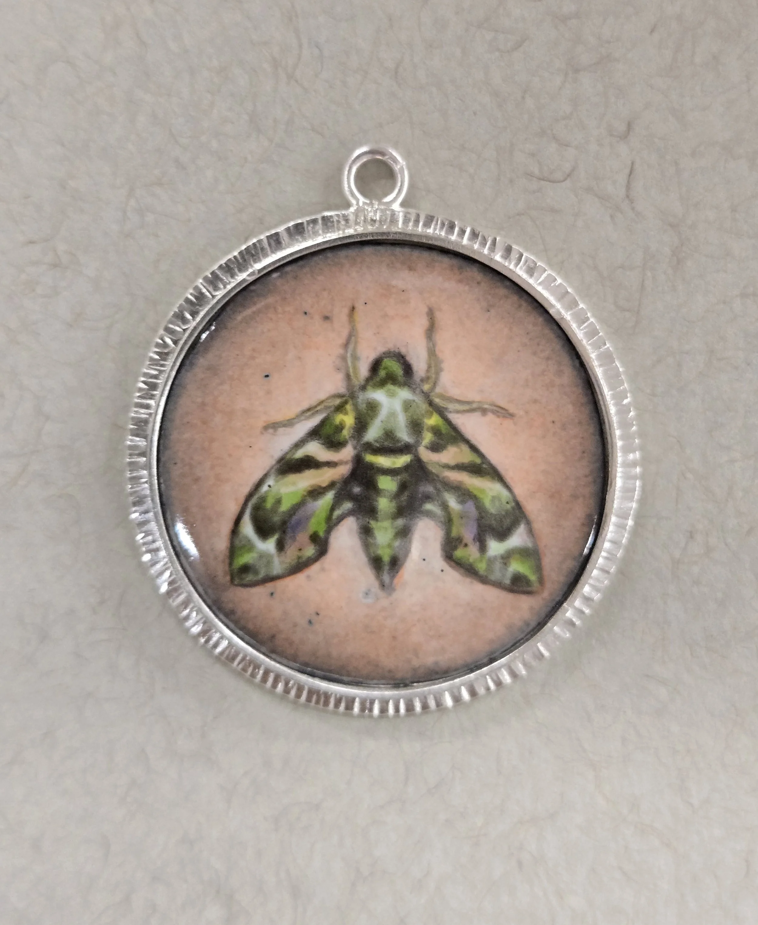 Oleander Hawk Moth, Calvin Lac (NFS) — Honolulu Printmakers