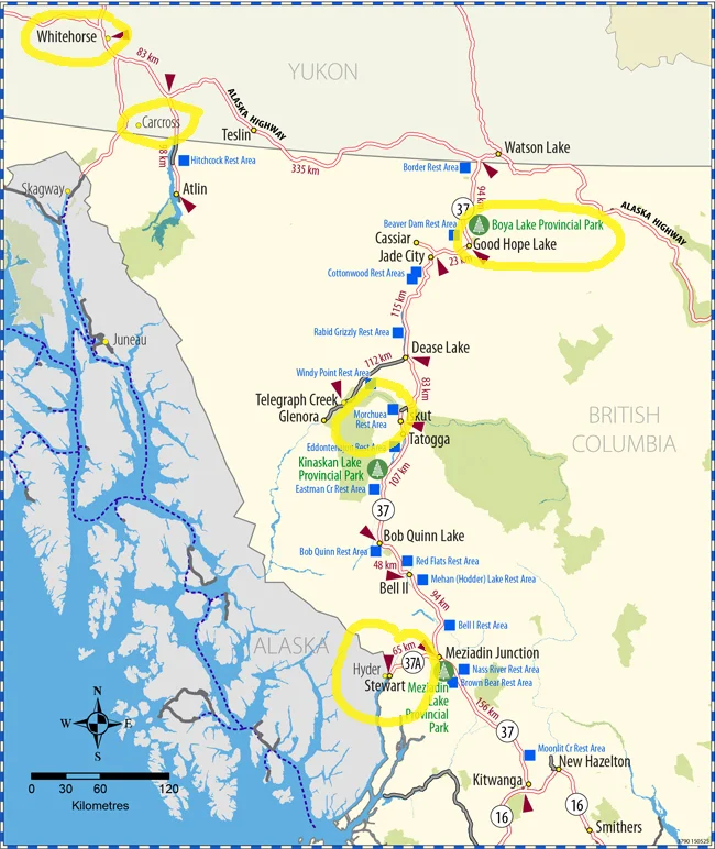 Stewart, BC/Hyder, AK + Salmon Glacier — Road it Up