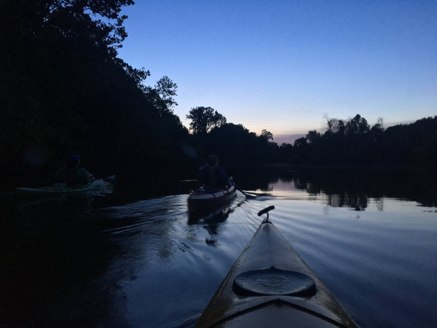 Kayaking At Night