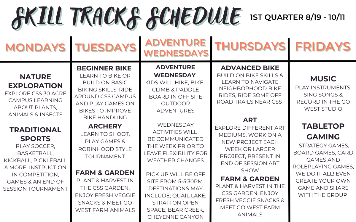 Out of School Time — Go West Camps