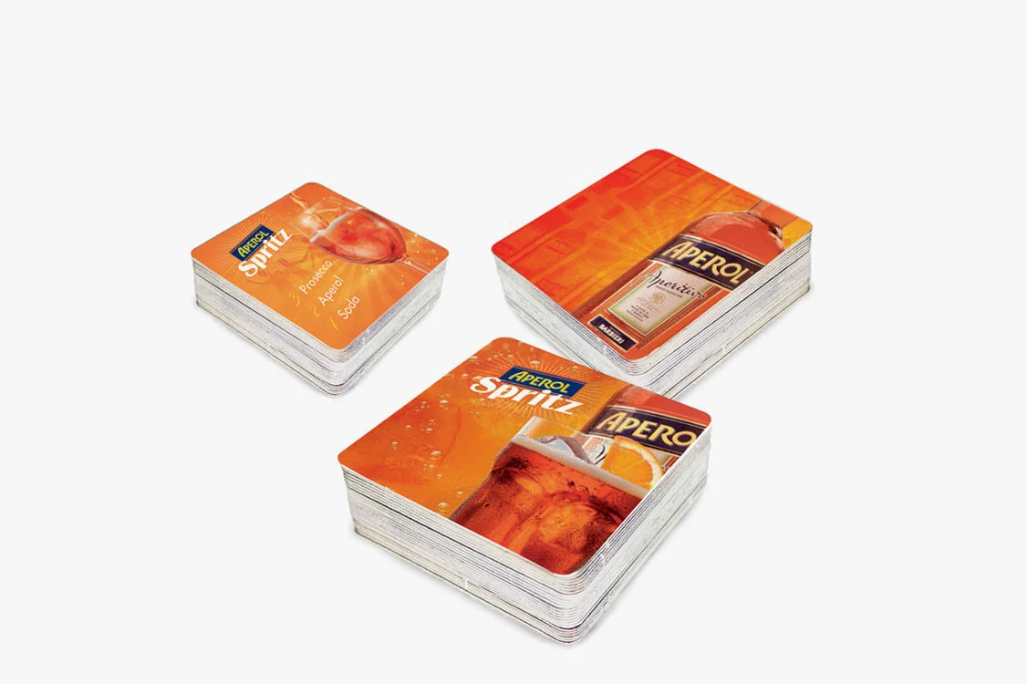 Aperol Spritz Paper Coaster — Merchandeffect