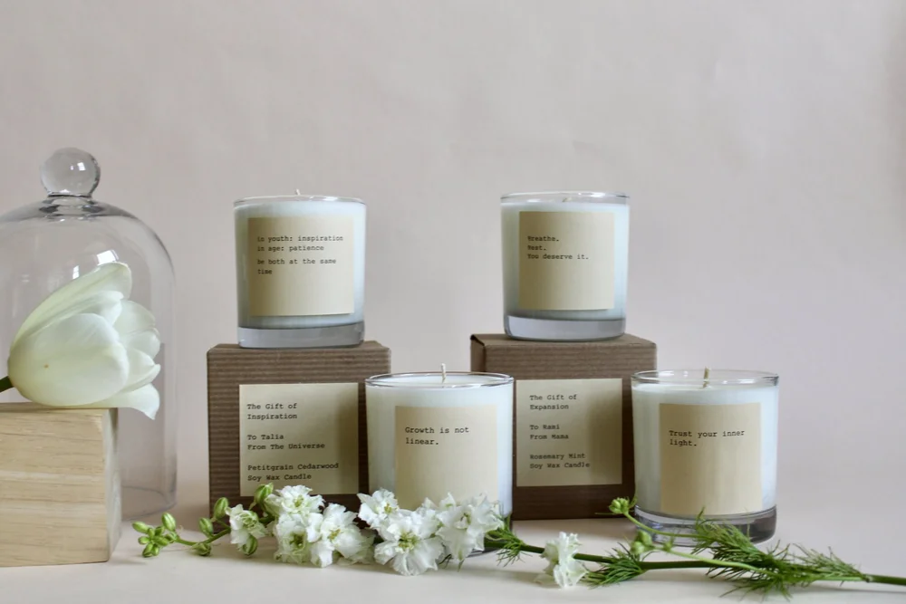 HANDMADE HABITAT — Typewriter Note Candles